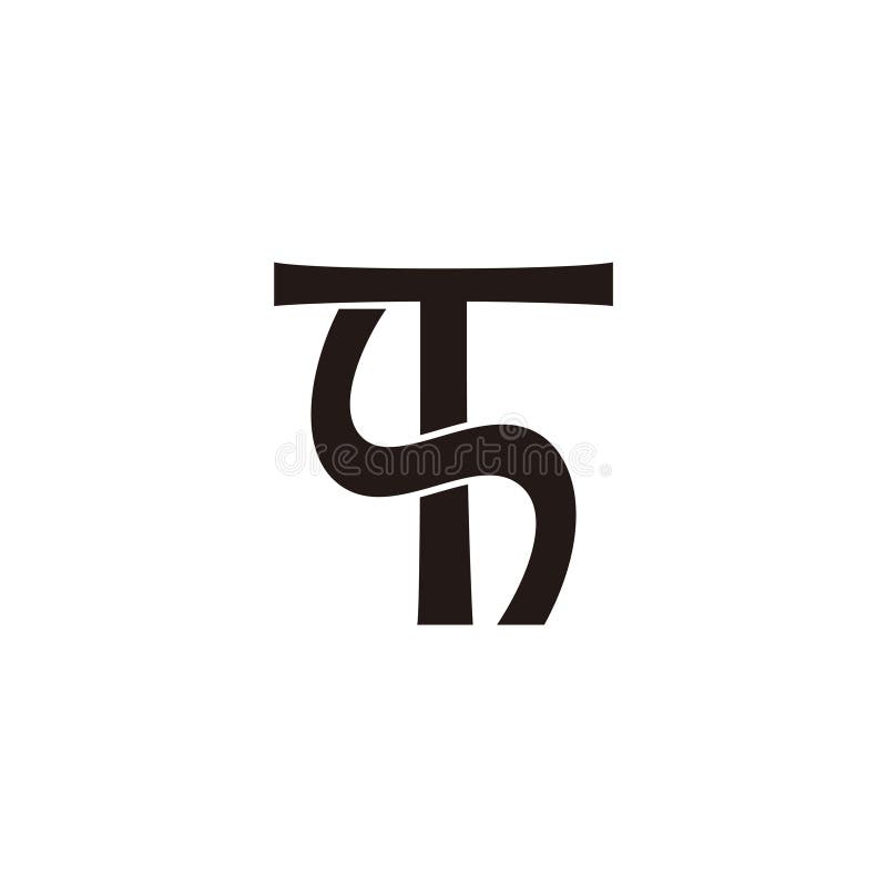 Letter Ts Motion Ribbon Lines Simple Logo Vector Stock Vector ...