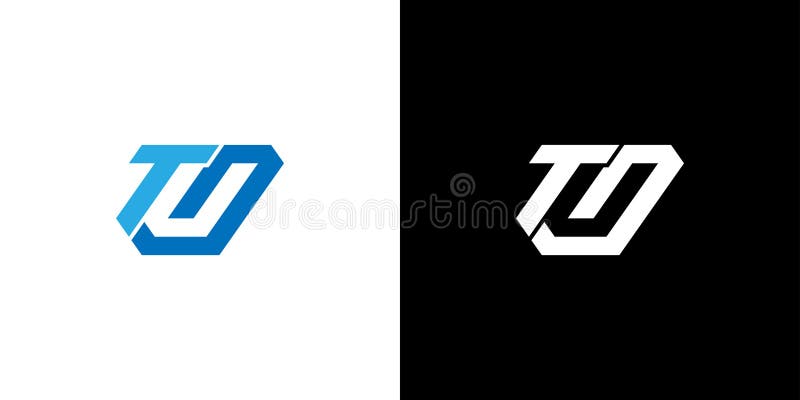 Letter TU Negative Space Logo, TU Monogram, Initial TU Logo, TU Logo ...