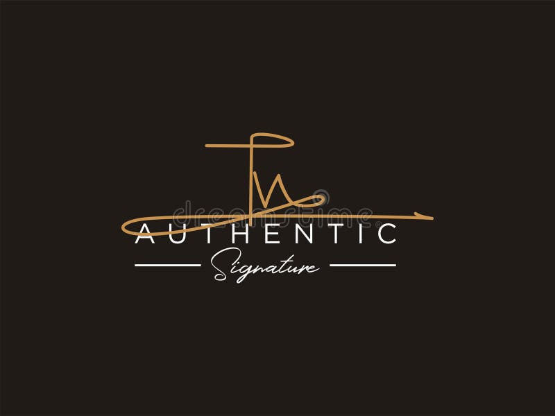 Letter TV Signature Logo Template Vector Stock Vector - Illustration of ...