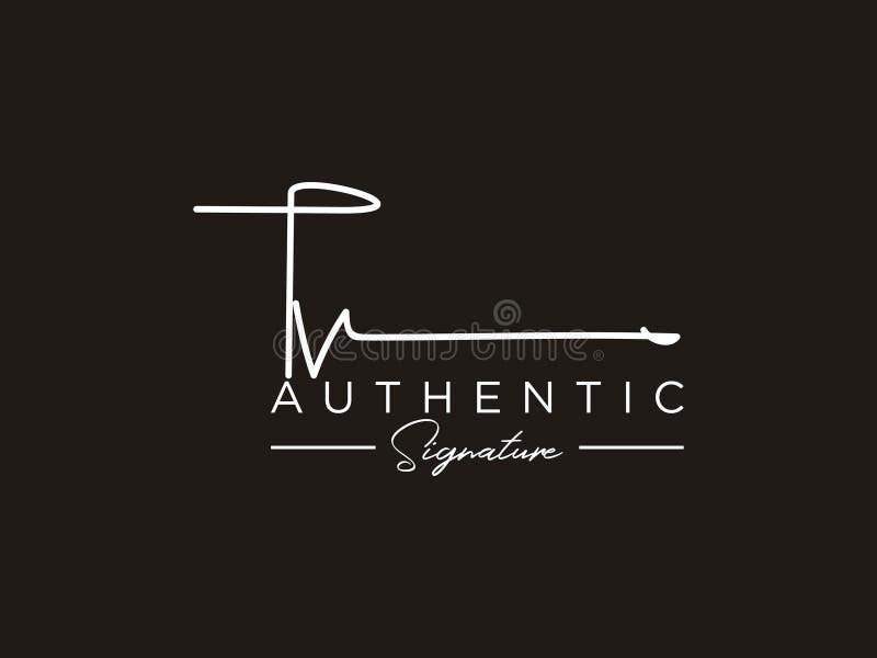 Letter TV Signature Logo Template Vector Stock Vector - Illustration of ...