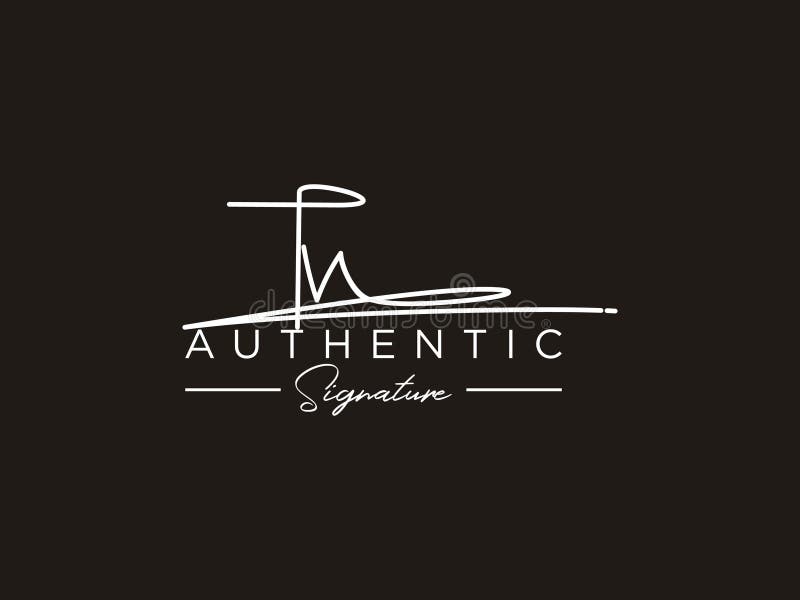 Letter TV Signature Logo Template Vector Stock Vector - Illustration of ...