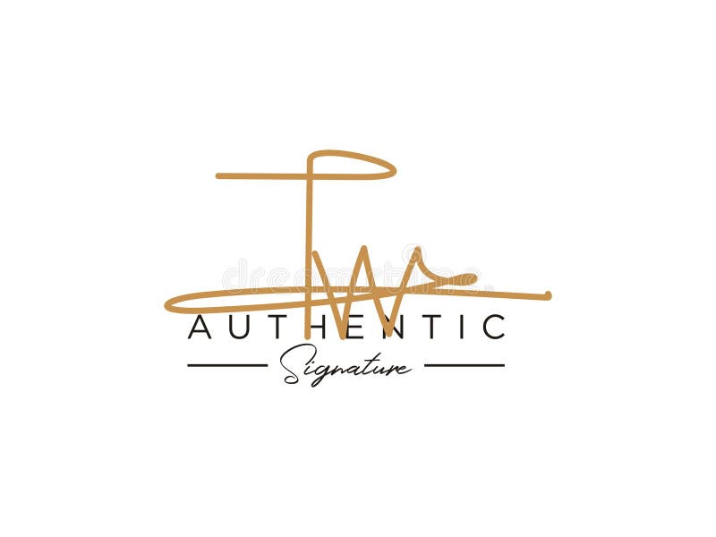 Letter TW Signature Logo Template Vector Stock Vector - Illustration of ...