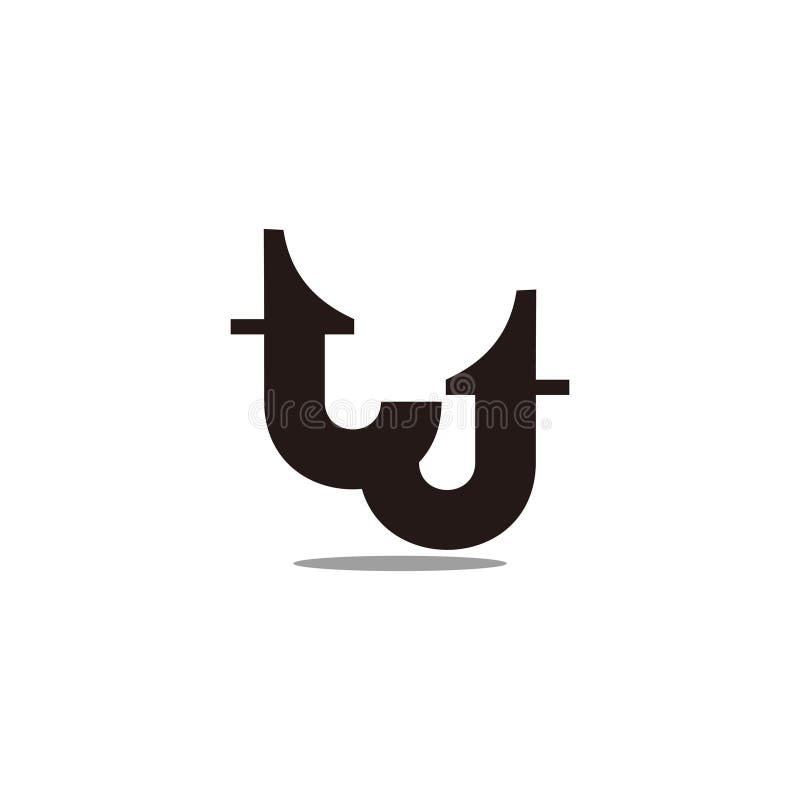 Letter Tw Simple Linked Font Logo Vector Stock Vector - Illustration of ...