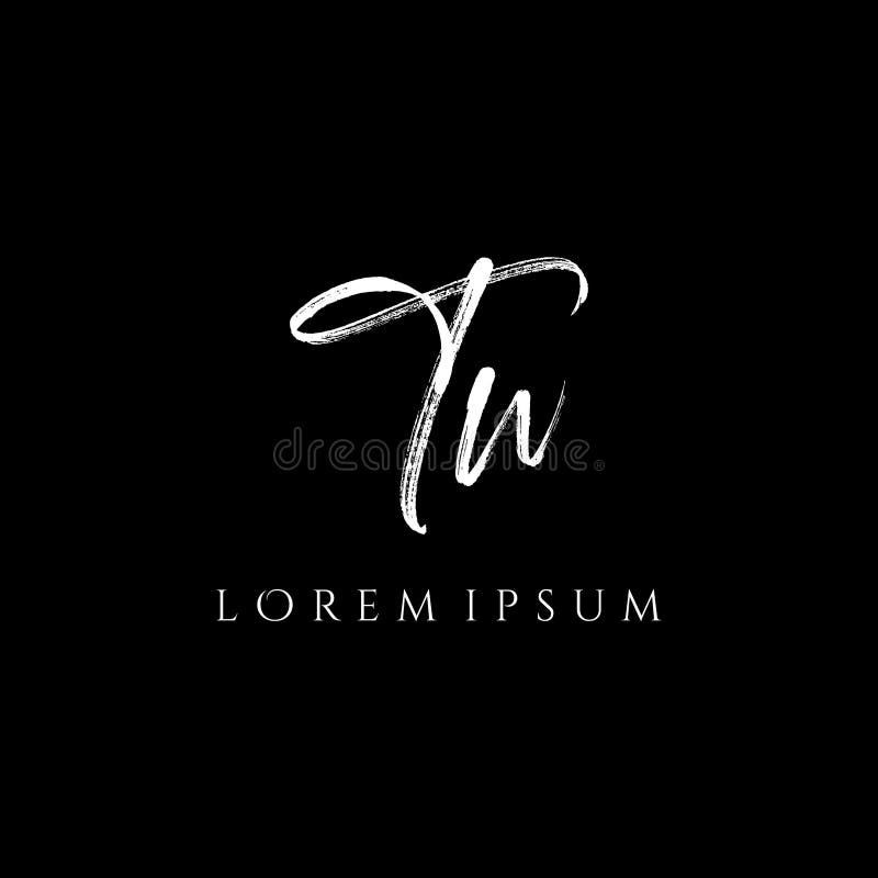 Letter TW Simple Monogram Logo Icon Design. Stock Vector - Illustration ...