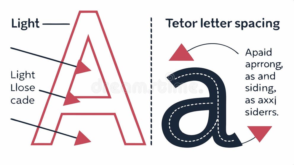 Letter a Typography Design, Font Example, Letter Illustration, and ...