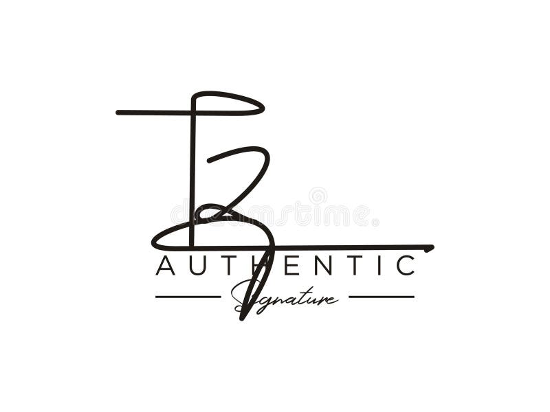 Letter TZ Signature Logo Template Vector Stock Vector - Illustration of ...