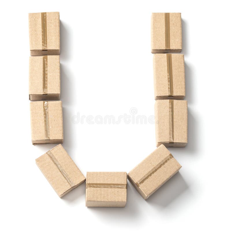 Alphabet Cardboard Letter U Stock Photos - Free & Royalty-Free Stock ...