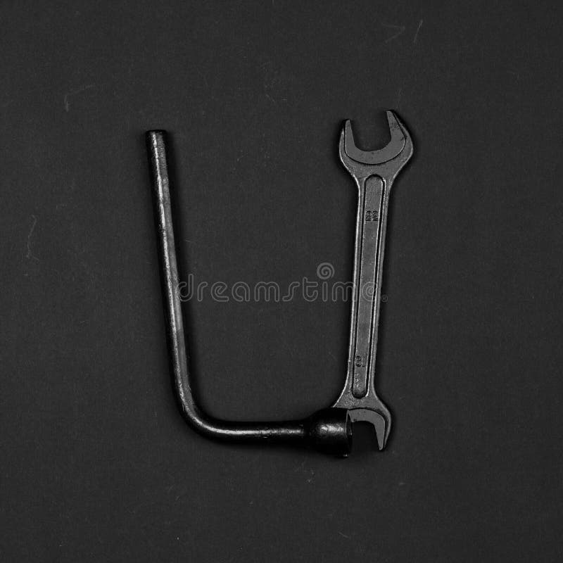 Letter a. Alphabet Made of Repair Tools Stock Image - Image of ...