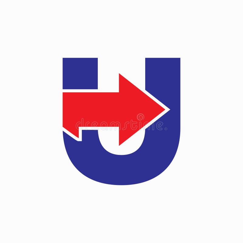 Letter U with Arrow Icon, Financial Growth Logo Design Stock Vector ...