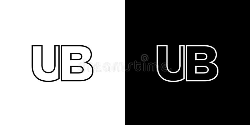 Letter U and B, UB Logo Design Template. Minimal Monogram Initial Based ...