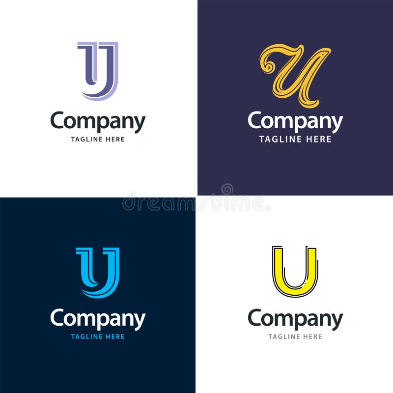 Letter U Big Logo Pack Design Creative Modern Logos Design for Your ...