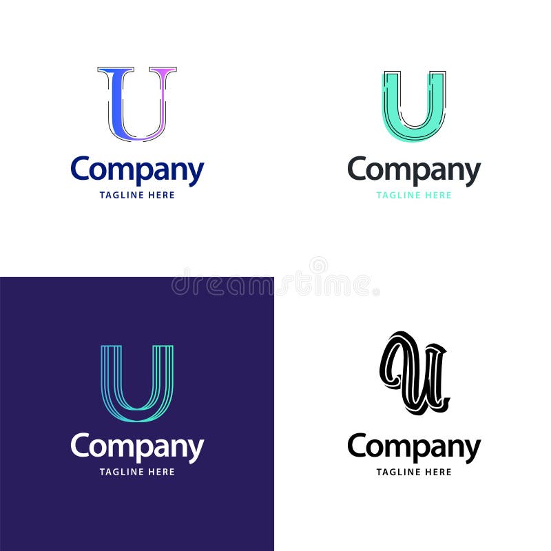 Letter U Big Logo Pack Design Creative Modern Logos Design for Your ...