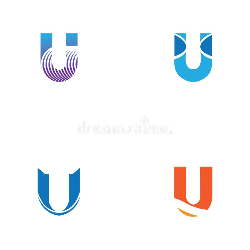 Letter U Business Corporate Abstract Unity Vector Logo Design Template ...
