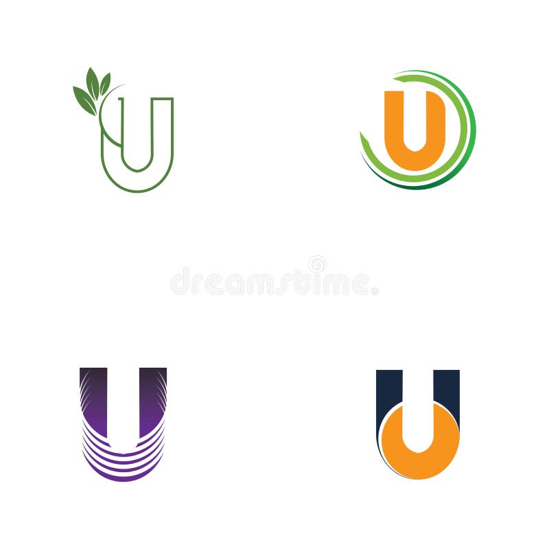 Letter U Business Corporate Abstract Unity Vector Logo Design Template ...
