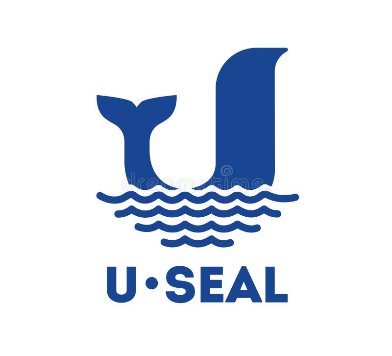 Letter U in the Form of a Seal for a Logo Stock Vector - Illustration ...