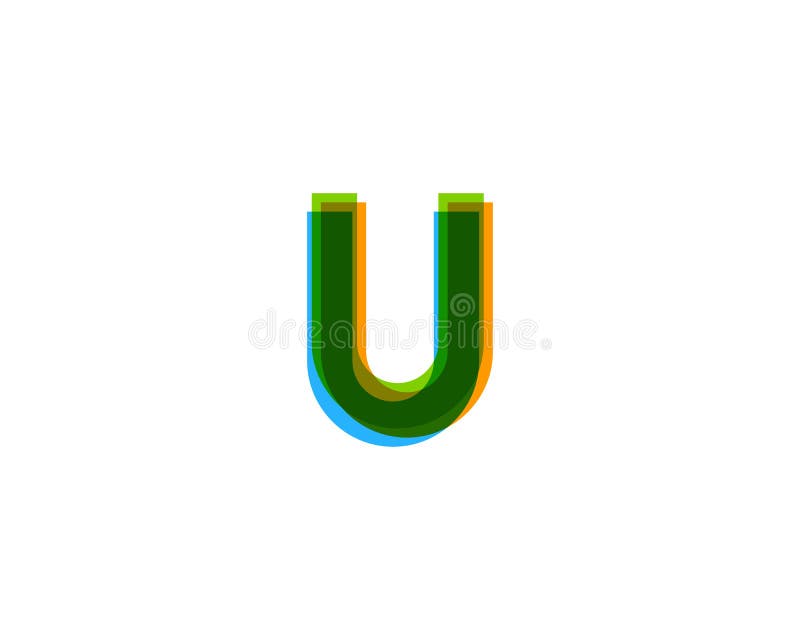 Letter U Icon Logo Design Element Stock Vector - Illustration of ...