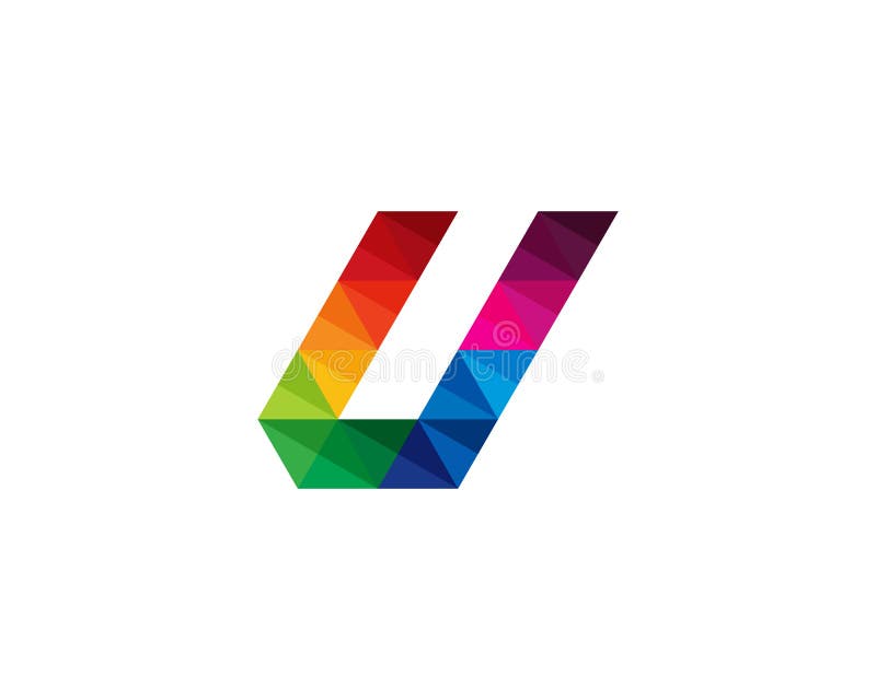 Letter U Icon Logo Design Element Stock Vector - Illustration of ...
