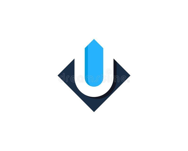 Letter U Icon Logo Design Element Stock Vector - Illustration of ...