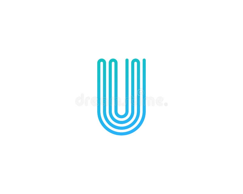 Letter U Icon Logo Design Element Stock Vector - Illustration of emblem ...