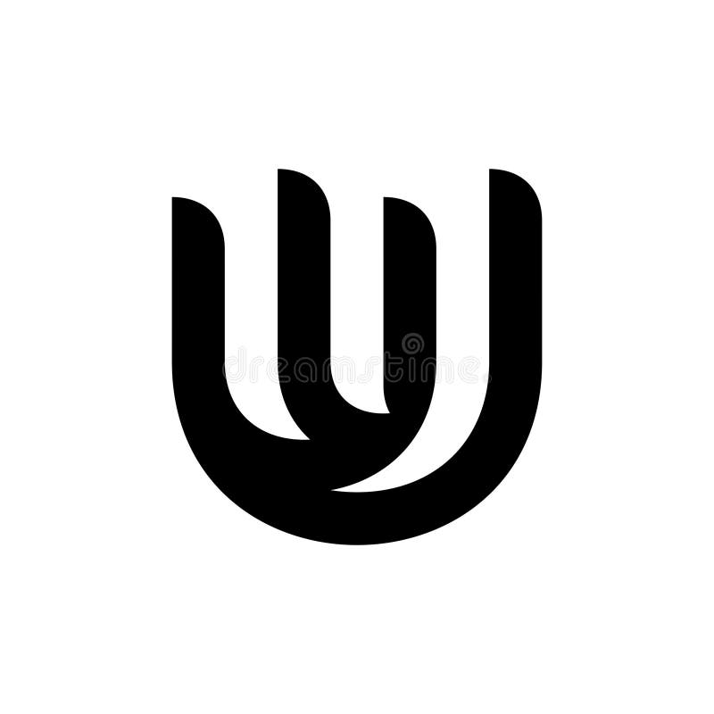 Letter U Logo or Icon Design Stock Vector - Illustration of element ...