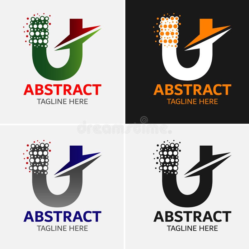 Letter U Logo Icon Design Template Elements Stock Vector - Illustration ...