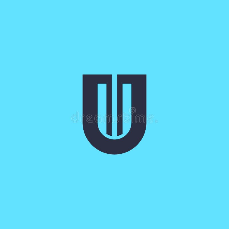 Letter U Logo Modern Design. U Icon Stock Vector - Illustration of ...