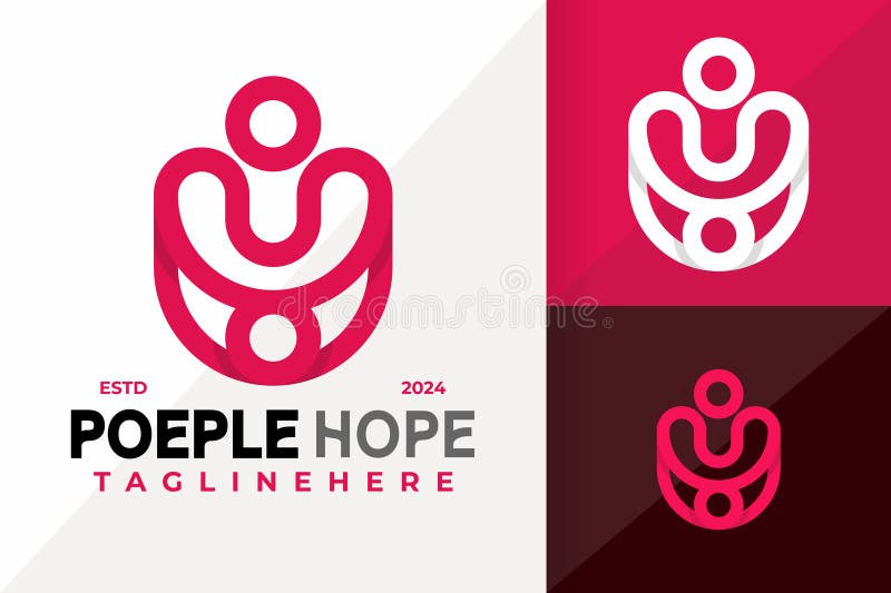 Letter U People Hope Logo Icon Vector Design. Creative Simple Logos ...