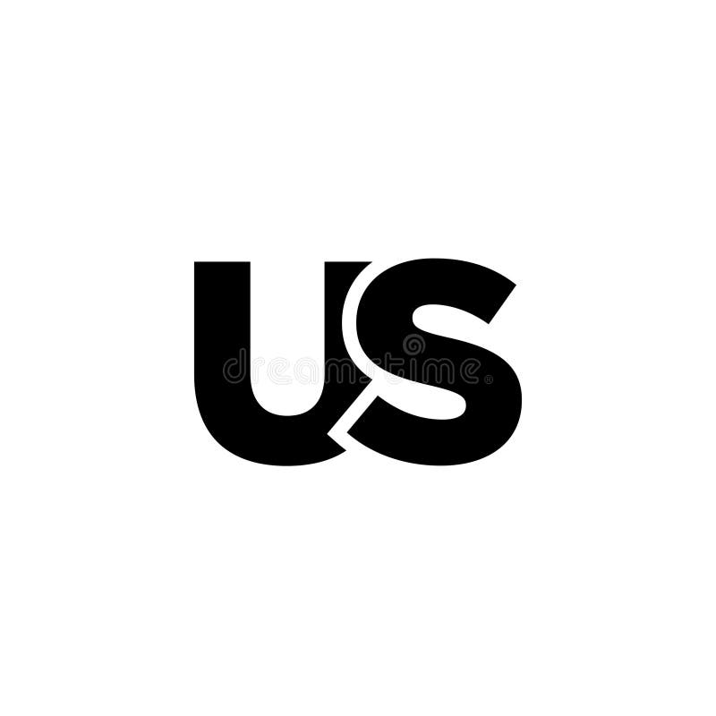 Letter U and S, US Logo Design Template. Minimal Monogram Initial Based ...