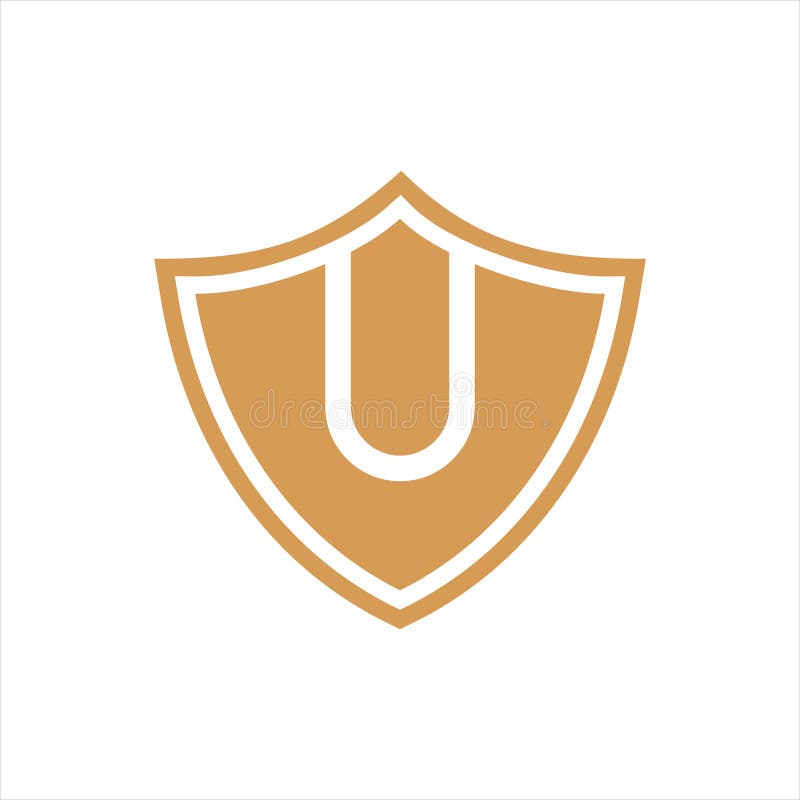 Letter U Shield Logo Icon Design Template Vector Stock Vector ...