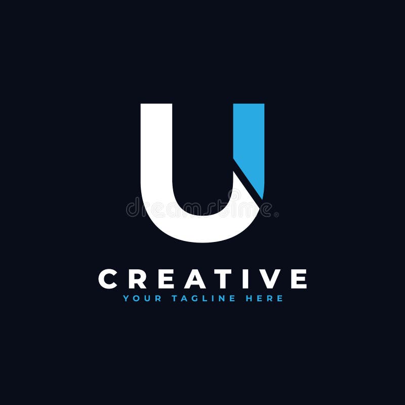 Letter U Tech Logo. Design Vector Illustration Modern Monogram Icon ...