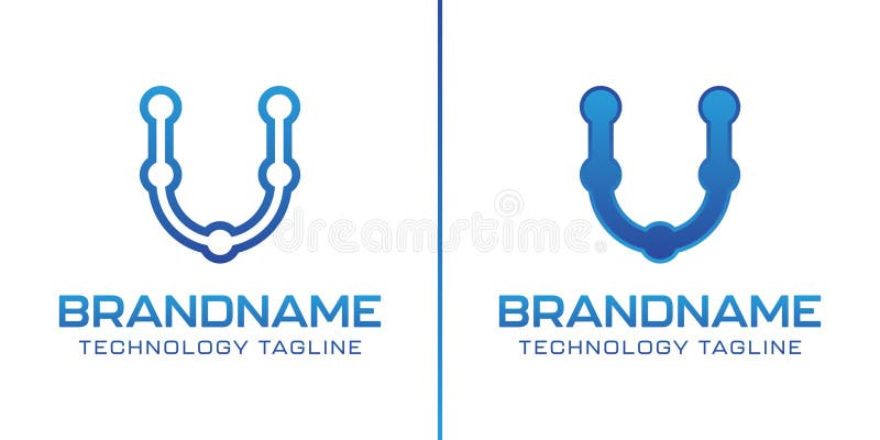Letter U Technology Logo, Symbolize Progress, Innovation, and Digital ...