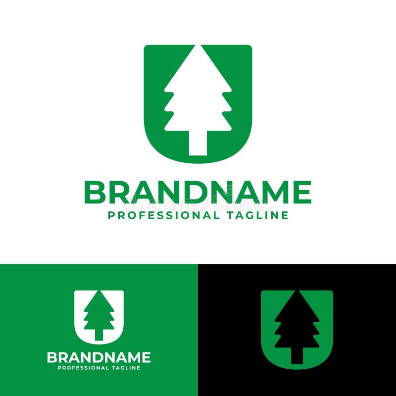 Letter U Tree Logo, for Any Environmental Brands with U Initial Stock Vector - Illustration of ...