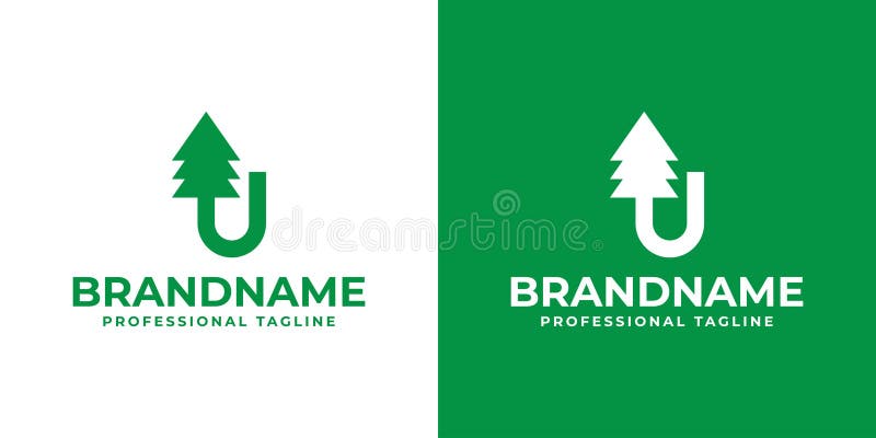 Letter U Tree Logo, Perfect for Environmental Organizations and Eco ...