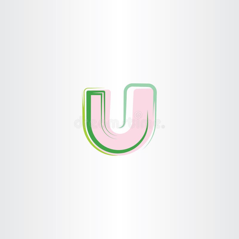 Letter U Vector Icon Symbol Element Design Stock Vector - Illustration ...