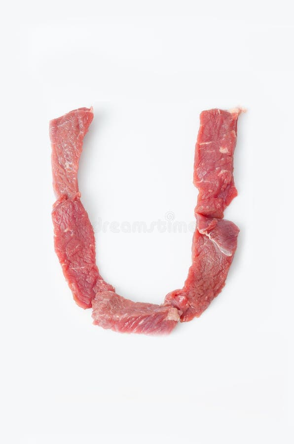 The Letter U on a White Background Stock Photo - Image of snack ...