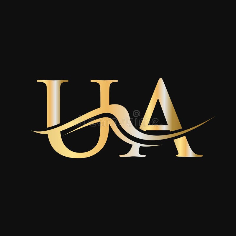 Letter UA Logo Design. Initial UA Logotype Template for Business and ...