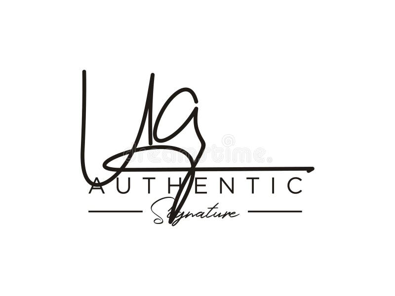 Letter UA Signature Logo Template Vector Stock Vector - Illustration of ...