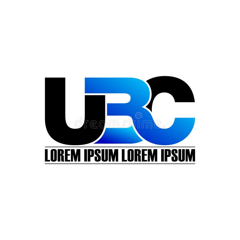 Letter UBC Simple Monogram Logo Icon Design. Stock Vector ...