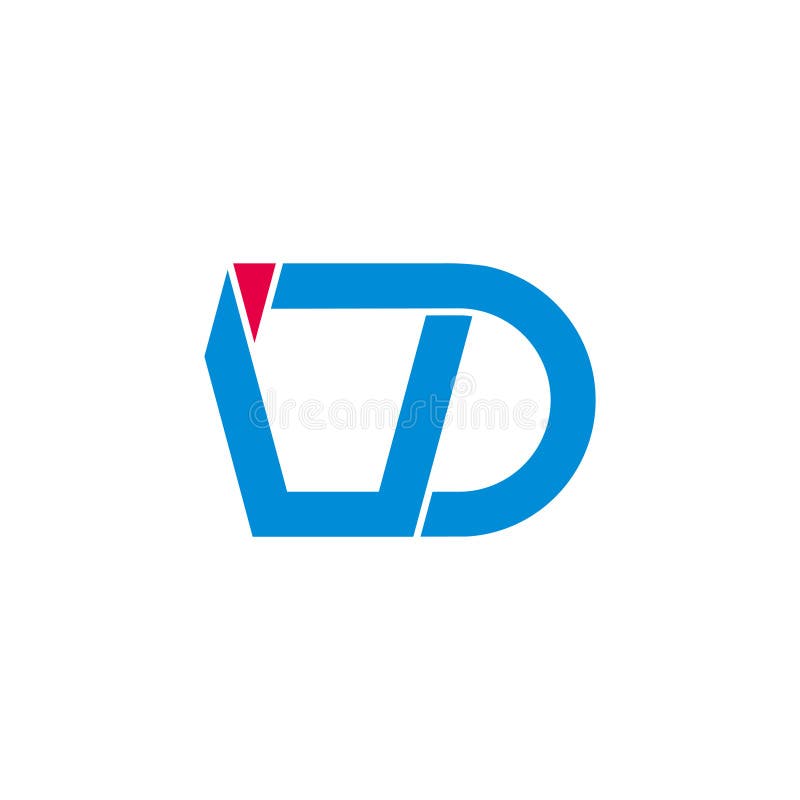 Letter Ud Simple Geometric Line Symbol Logo Vector Stock Vector ...