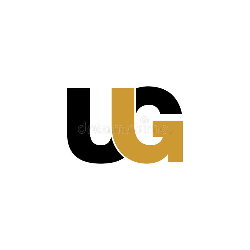 Letter UG Simple Monogram Logo Icon Design. Stock Illustration ...
