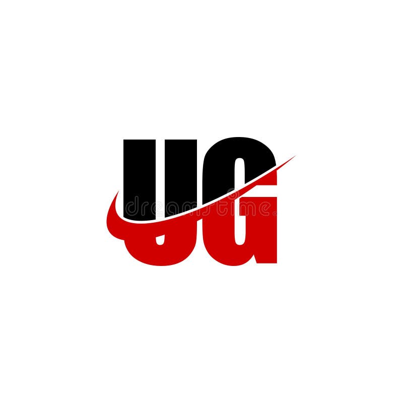 Letter UG Simple Monogram Logo Icon Design. Stock Vector - Illustration ...