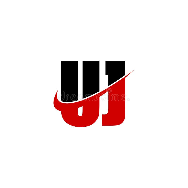 Letter UJ Simple Monogram Logo Icon Design. Stock Vector - Illustration ...