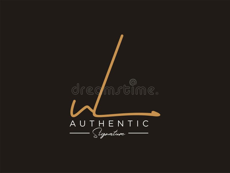 Letter UL Signature Logo Template Vector Stock Vector - Illustration of ...