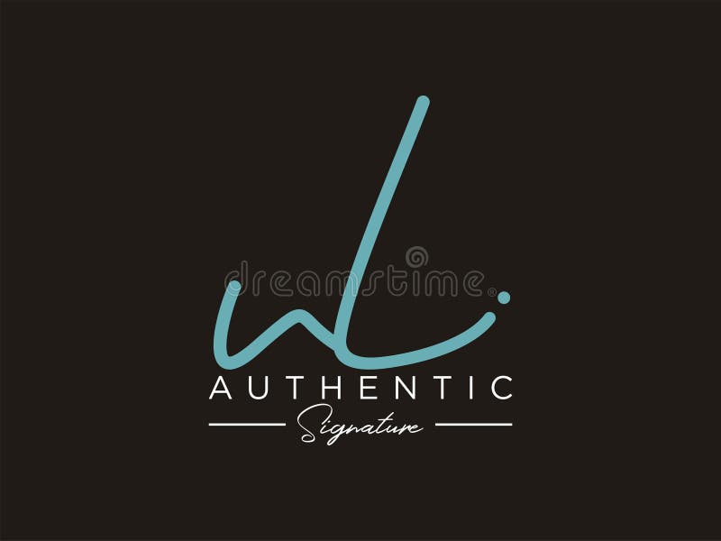 Letter UL Signature Logo Template Vector Stock Vector - Illustration of ...