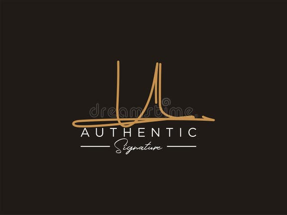 Letter UL Signature Logo Template Vector Stock Vector - Illustration of ...