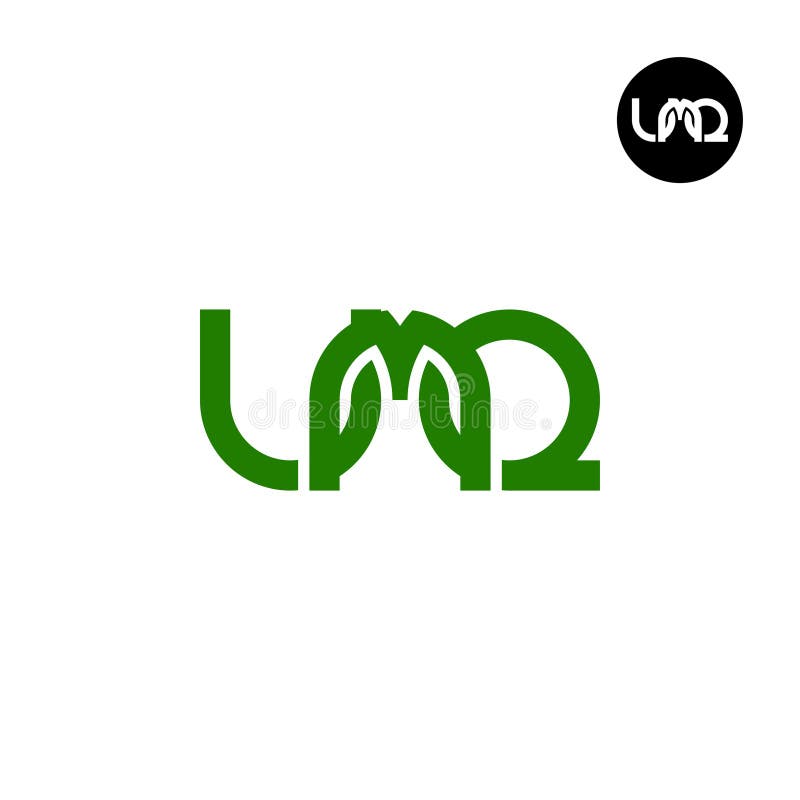 Letter UMQ Monogram Logo Design Stock Vector - Illustration of ...