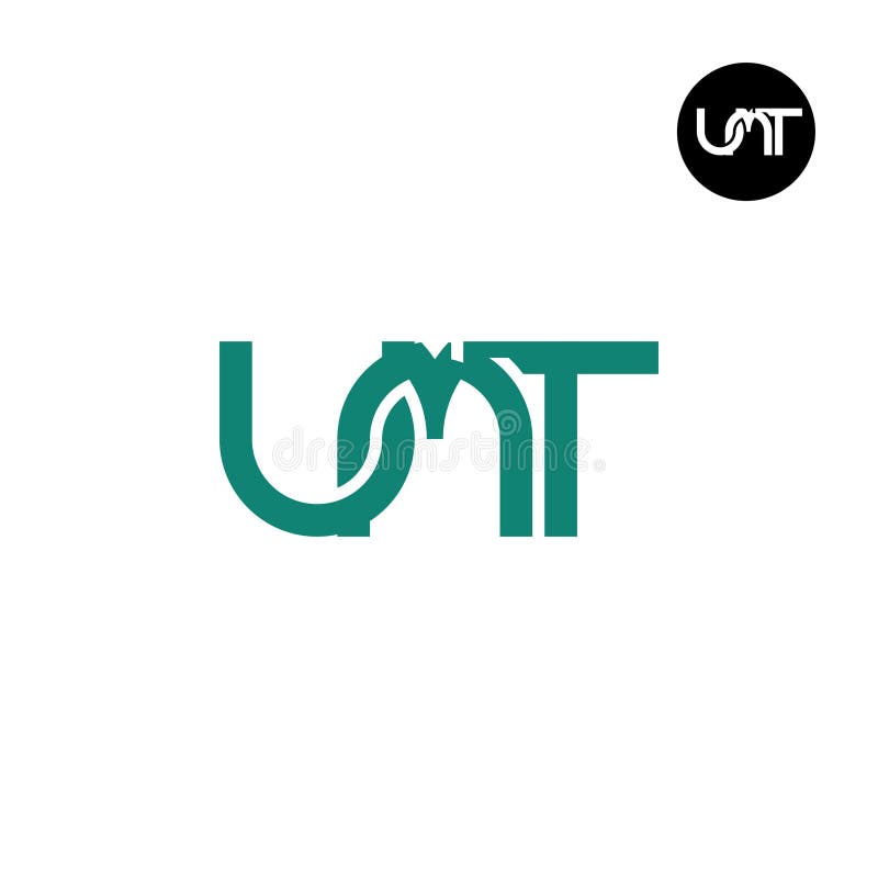 Letter UMT Monogram Logo Design Stock Vector - Illustration of minimal ...