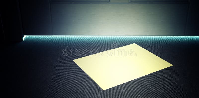 Letter under door stock illustration. Illustration of unknown - 92191230