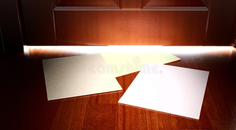 Letter under door stock illustration. Illustration of mail - 92235571