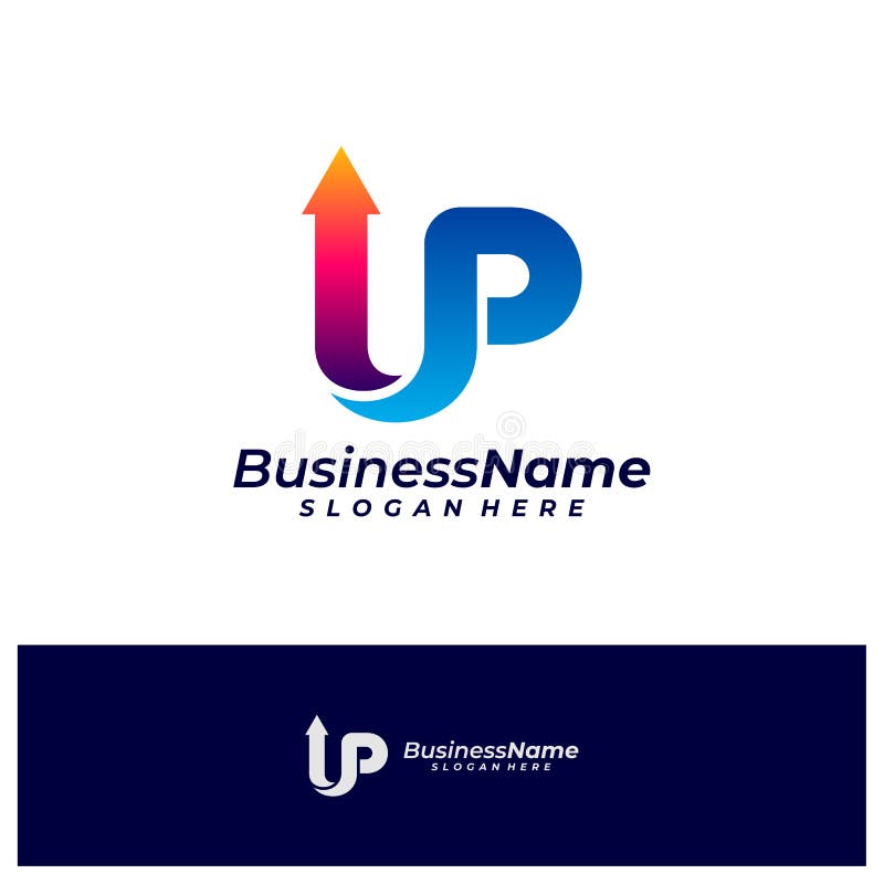 Letter UP Logo Design Template. Initial UP Logo Concept Vector Stock ...